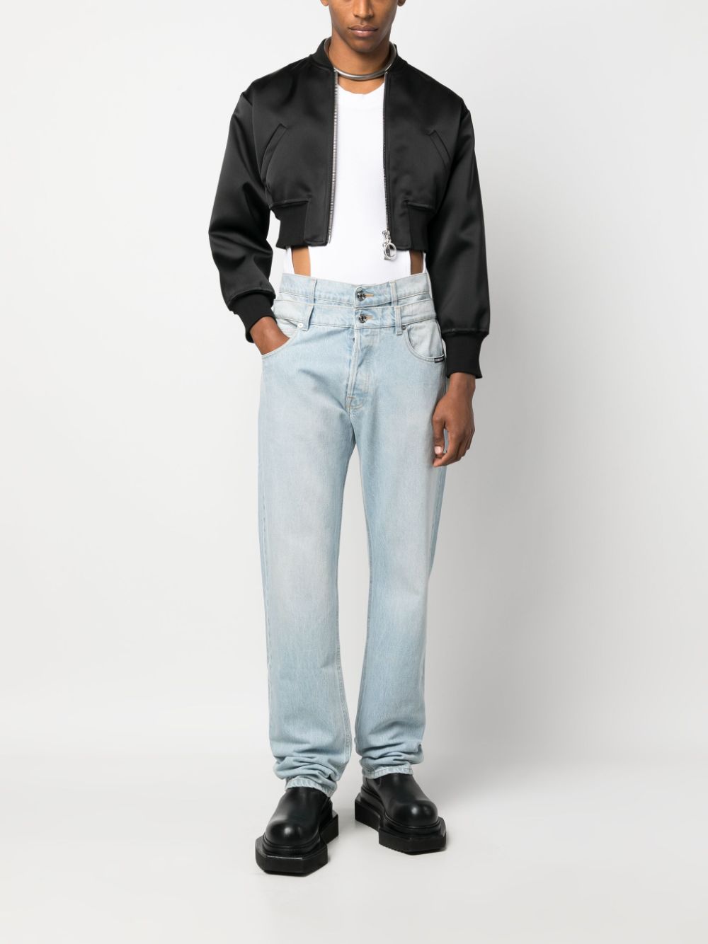 VTMNTS VTMNTS Double-Layer Straight-Leg Jeans