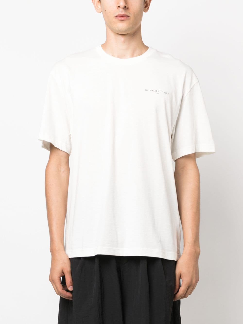 IH NOM UH NIT pearl roses logo-print t-shirt