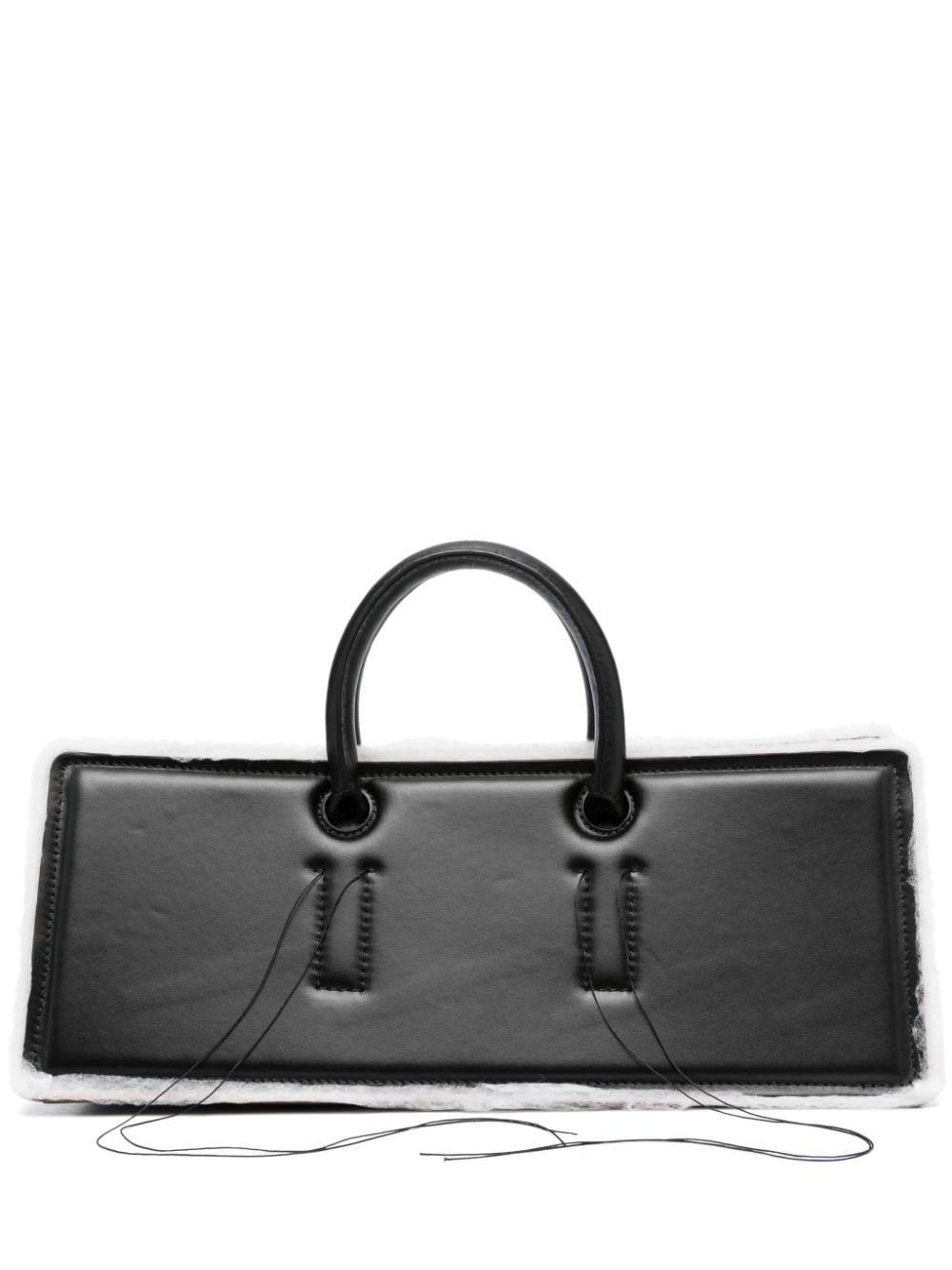 Dentro Otto Leather Tote Bag - Black - 44% Off | Editorialist