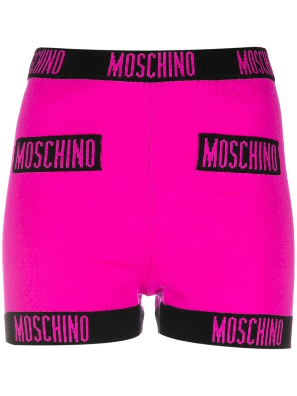 MOSCHINO Moschino Intarsia Knit Mini Shorts