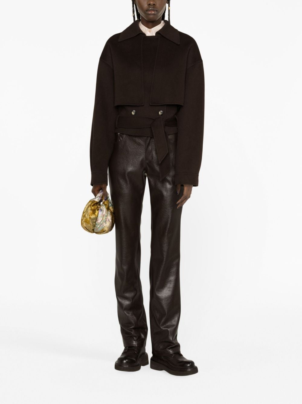 NANUSHKA Cropped Trench Jacket