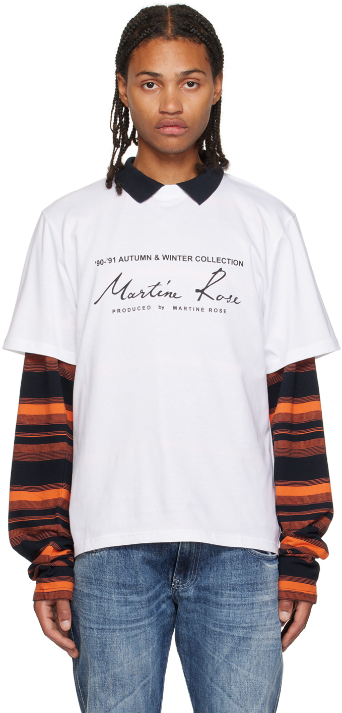 Martine Rose Classic T-Shirt In White - 58% Off | Editorialist