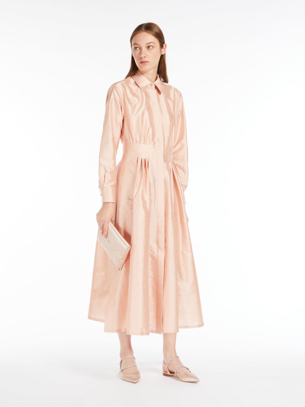 max mara silk shantung dress Max Mara Silk Shantung Dress