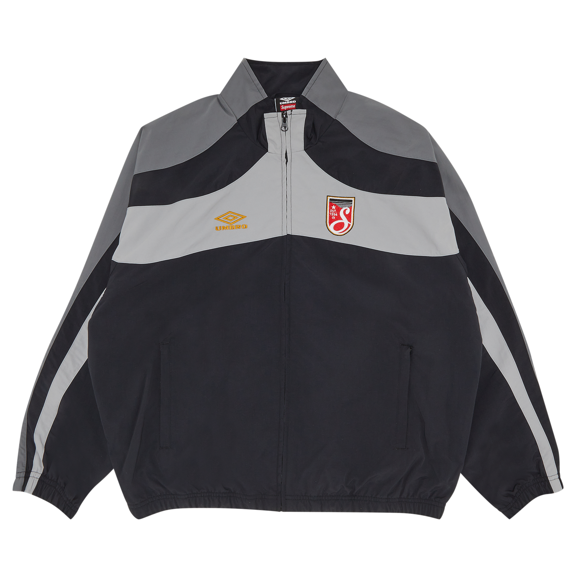 Umbro Relaxed Nylon Track Jacket In Pearl Blue - 65% Off