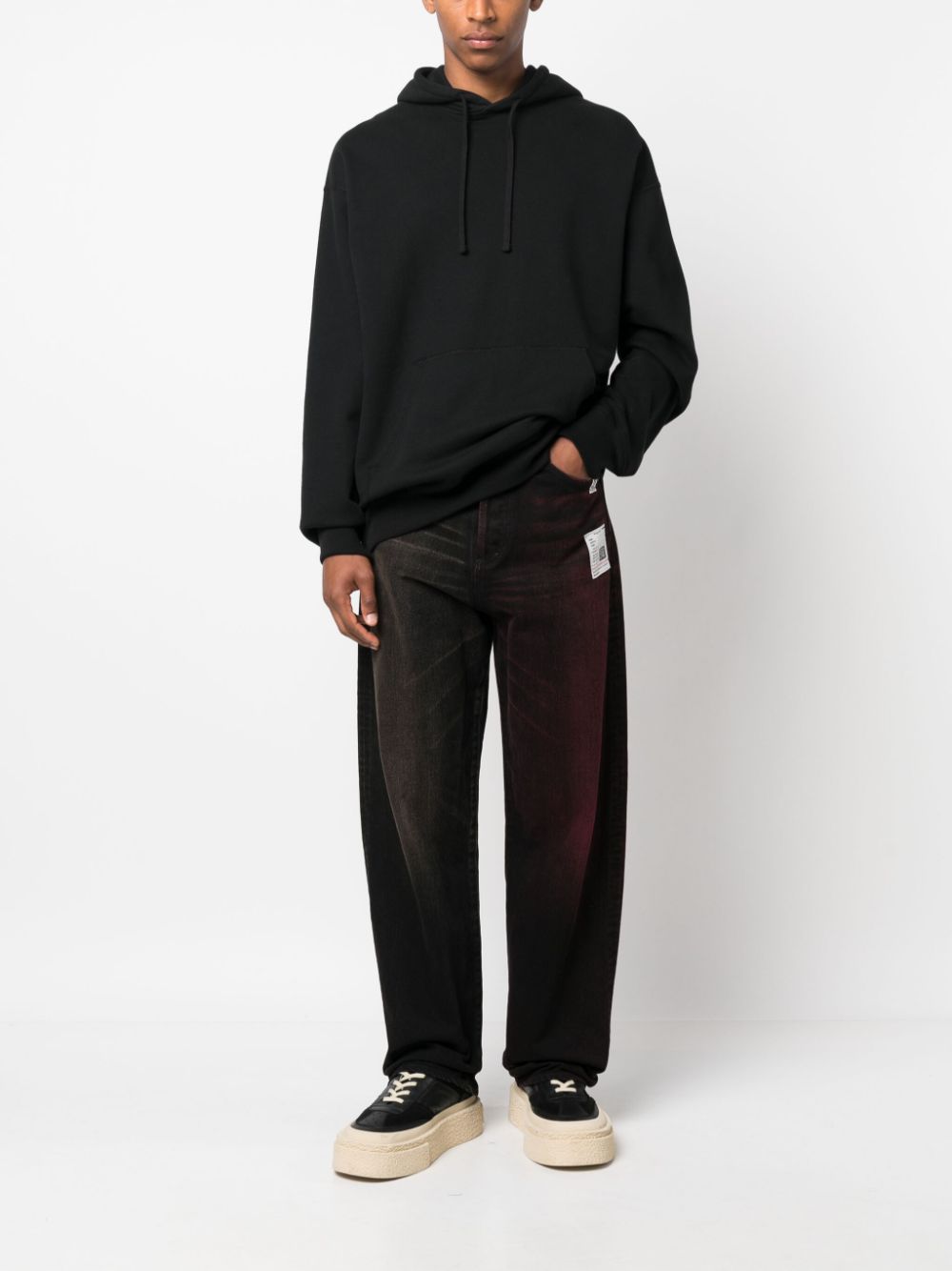 MIHARA YASUHIRO Maison MIHARA YASUHIRO Combined Straight-Leg Jeans
