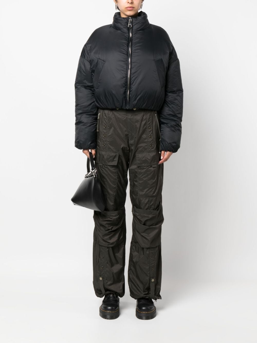 KHRISJOY Khrisjoy Zipped Cropped Jacket