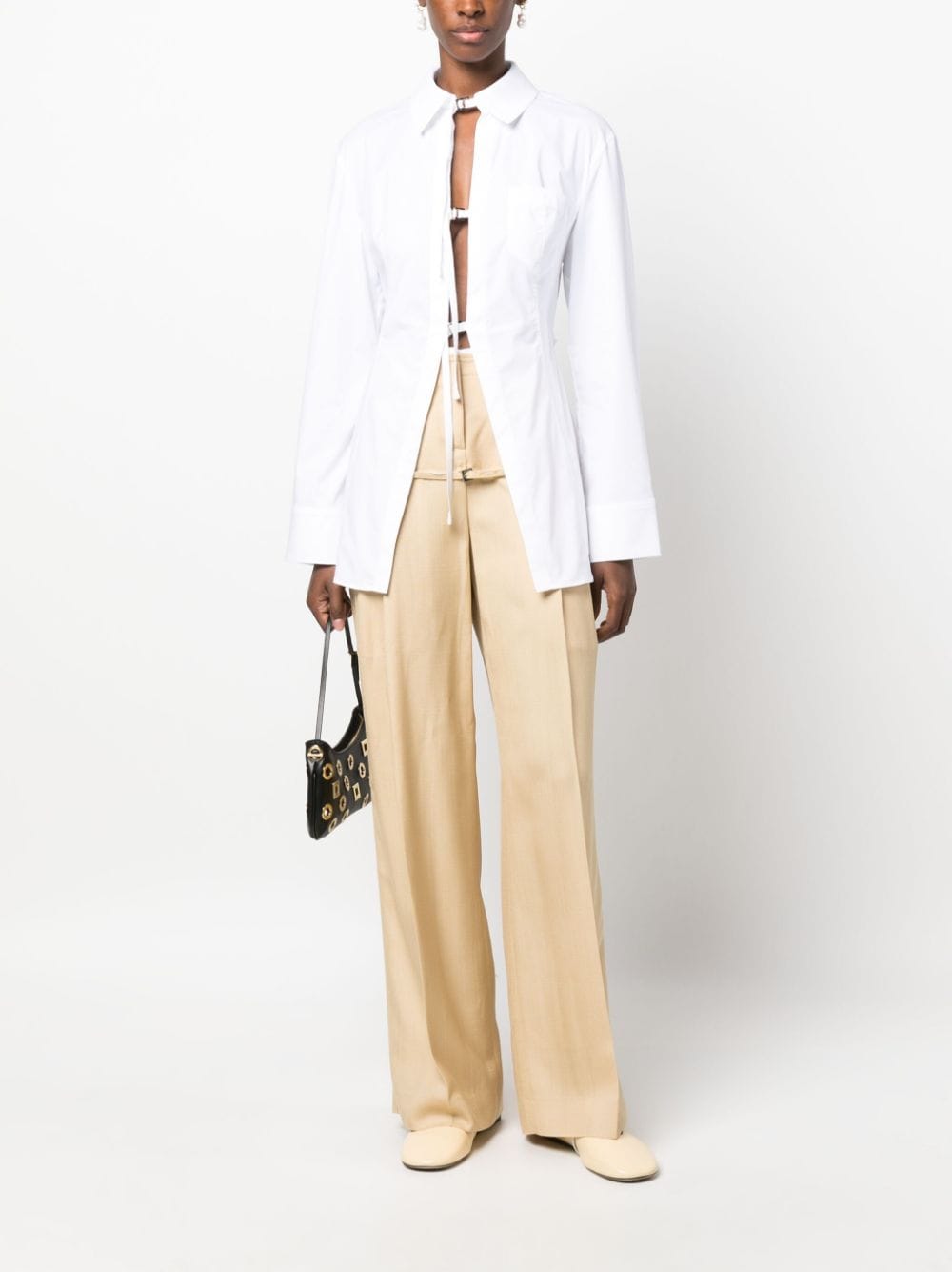 JACQUEMUS Jacquemus Le Pantalon Criollo Wide-Leg Trousers