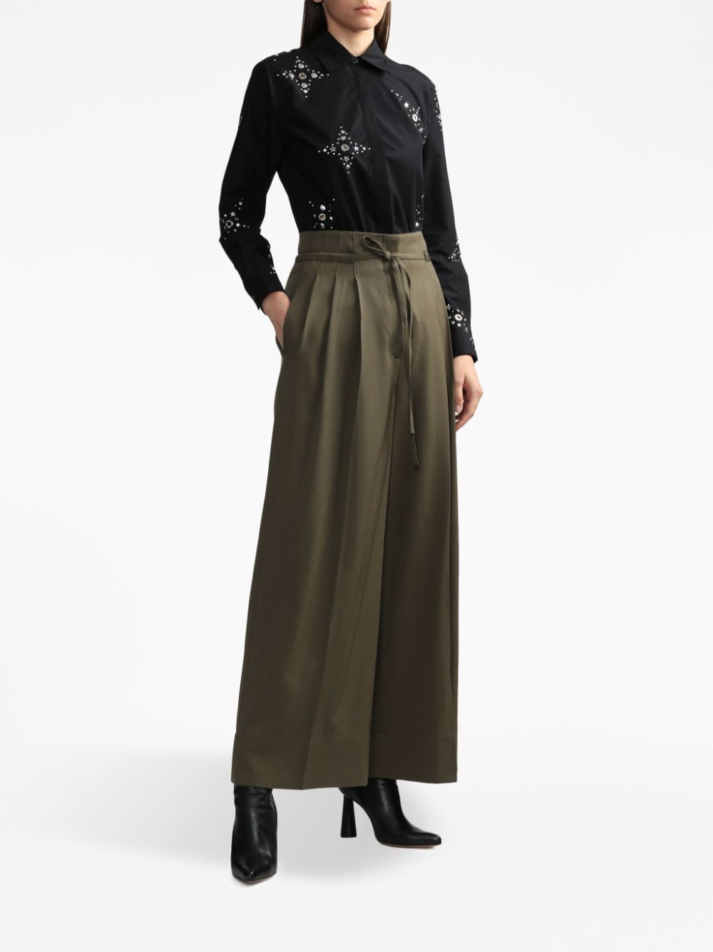 3.1 PHILLIP LIM Stud-Embellished Long-Sleeve Shirt
