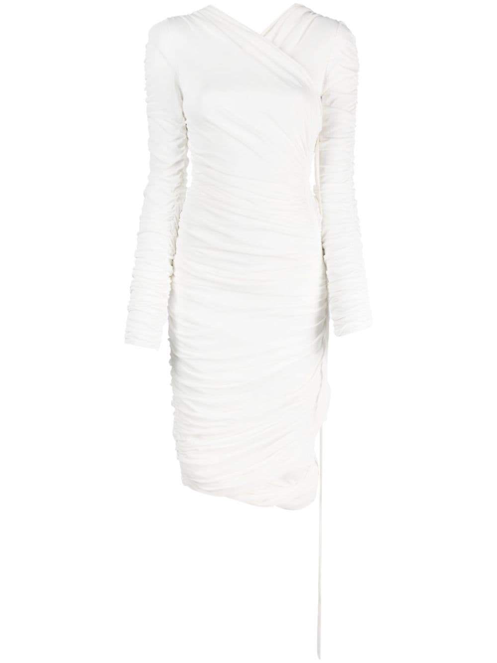 KHAITE KHAITE Arabella Ruched Midi Dress