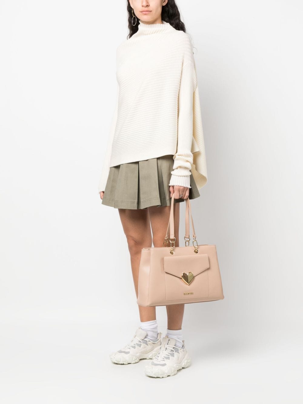 MOSCHINO Logo-Plaque Tote