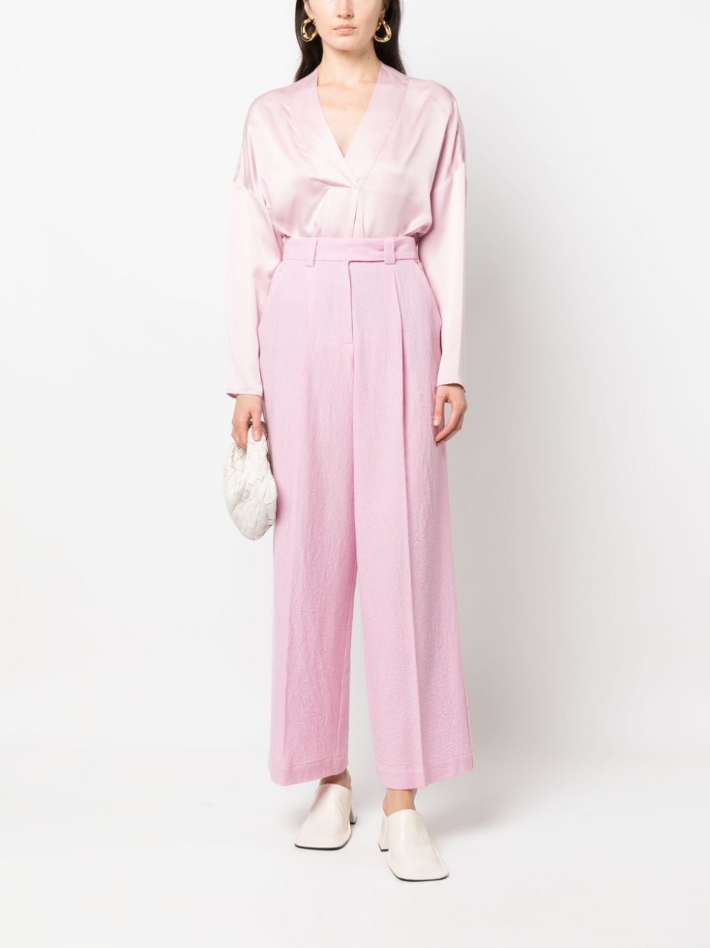 ALYSI Alysi Pressed-Crease Flared Trousers