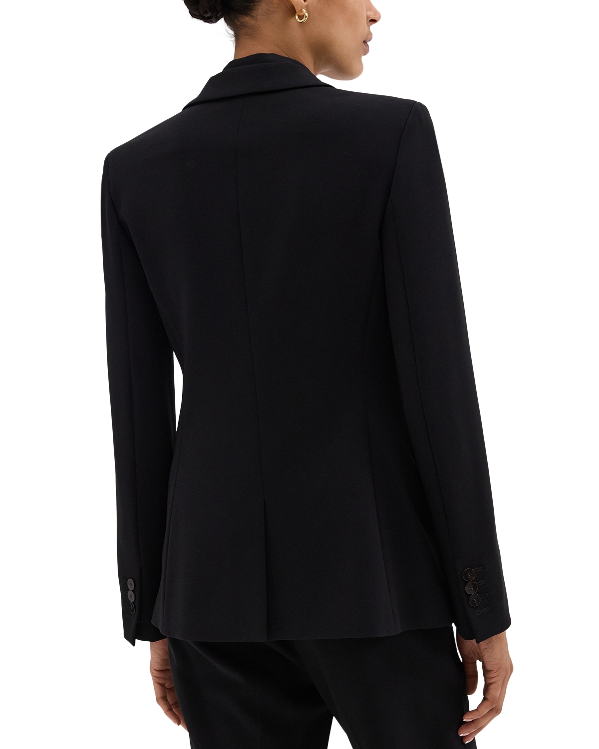 Theory Lindrayia B Admiral Crepe Jacket - Black | Editorialist