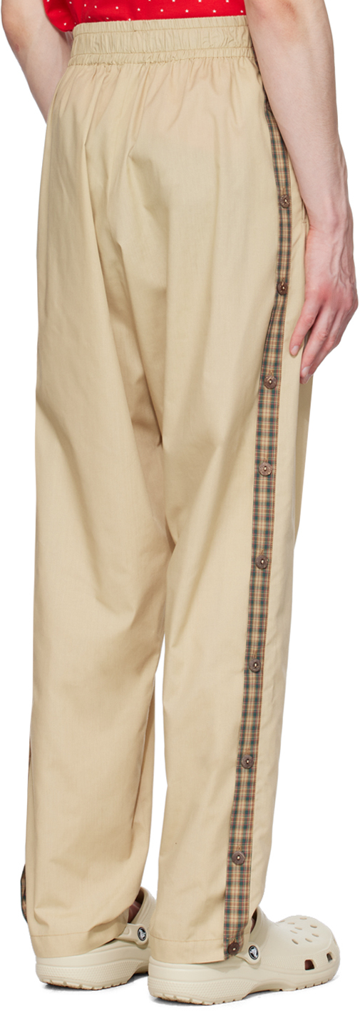 Chloe Nardin Buttoned Track Pants In Beige - 75% Off | Editorialist