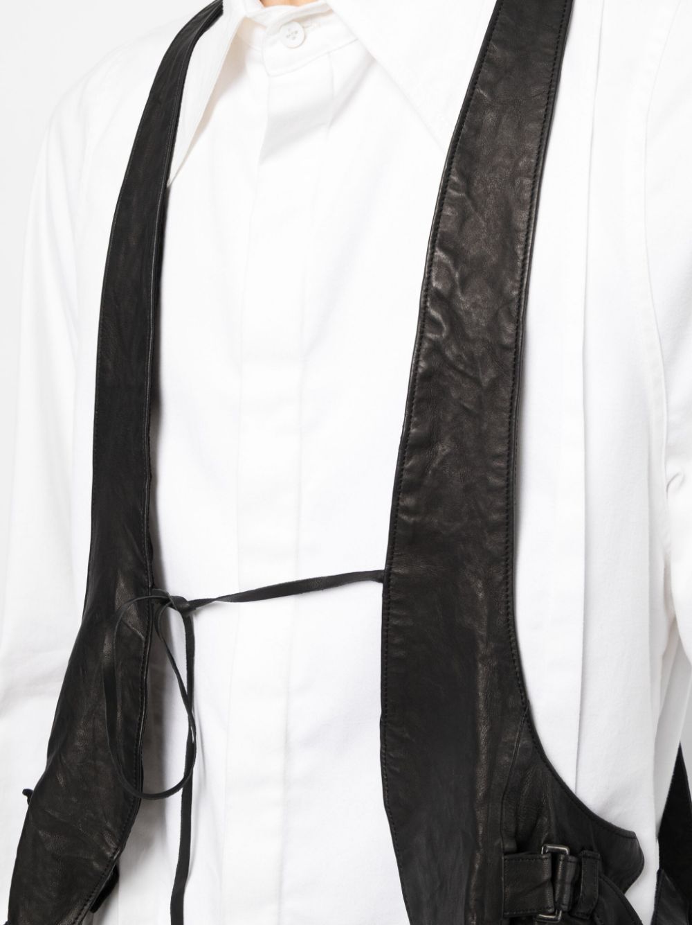 トップス JULIUS 25-26AW Holster Vest Julius Leather Holster Vest In Black - 30% Off | Editorialist