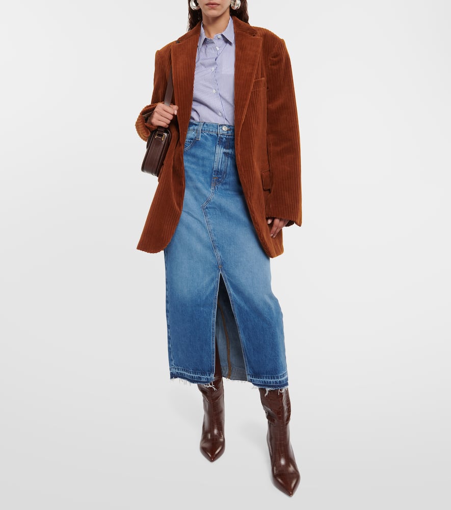 FRAME Frame The Midaxi Denim Midi Skirt