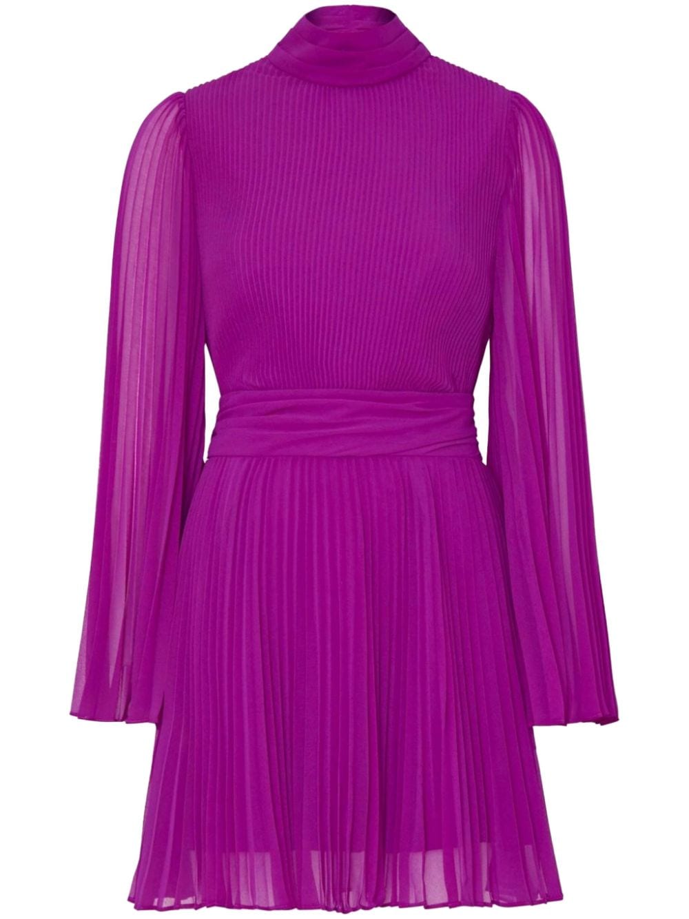 Milly Rosemary Pleated Minidress In Pink - 35% Off | Editorialist