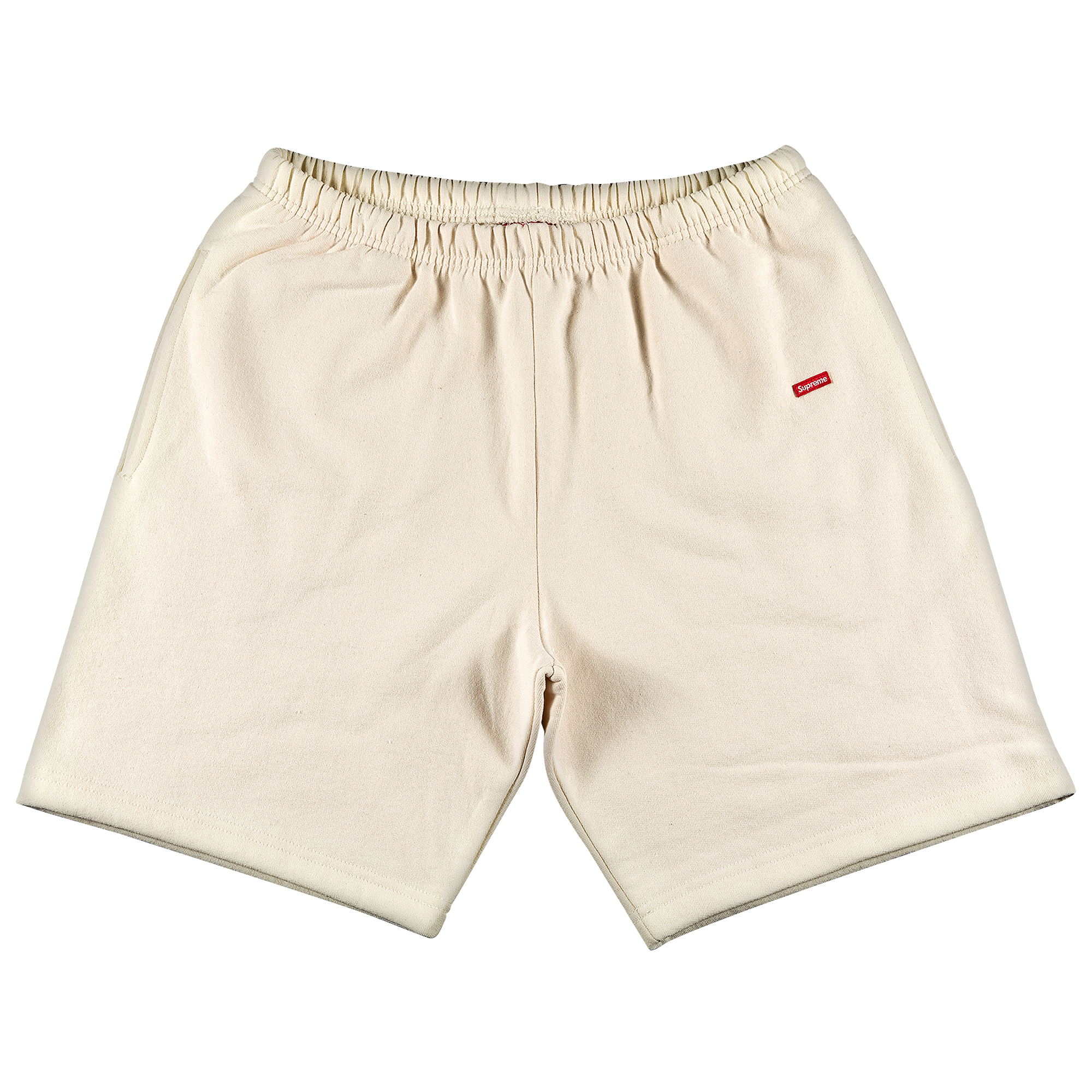 Supreme Small Box Sweatshorts - Cream | Editorialist