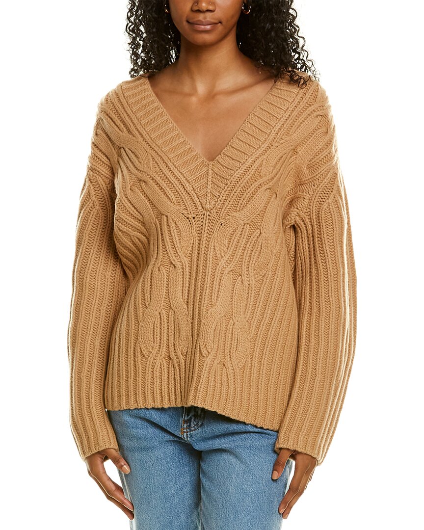 Buy Vince Cable Wool u0026 Cashmereblend Sweater - Brown At 67% Off |  Editorialist
