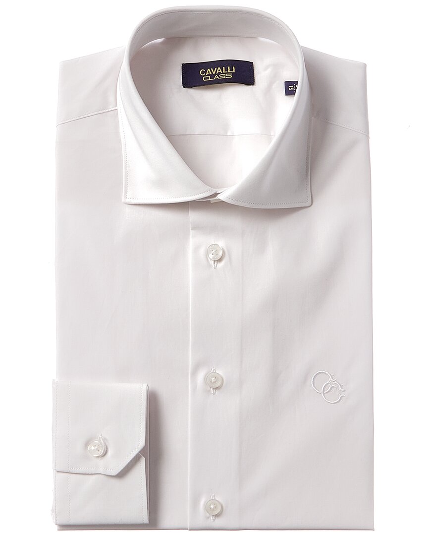 Roberto Cavalli Slim Fit Dress Shirt In White - 87% Off | Editorialist