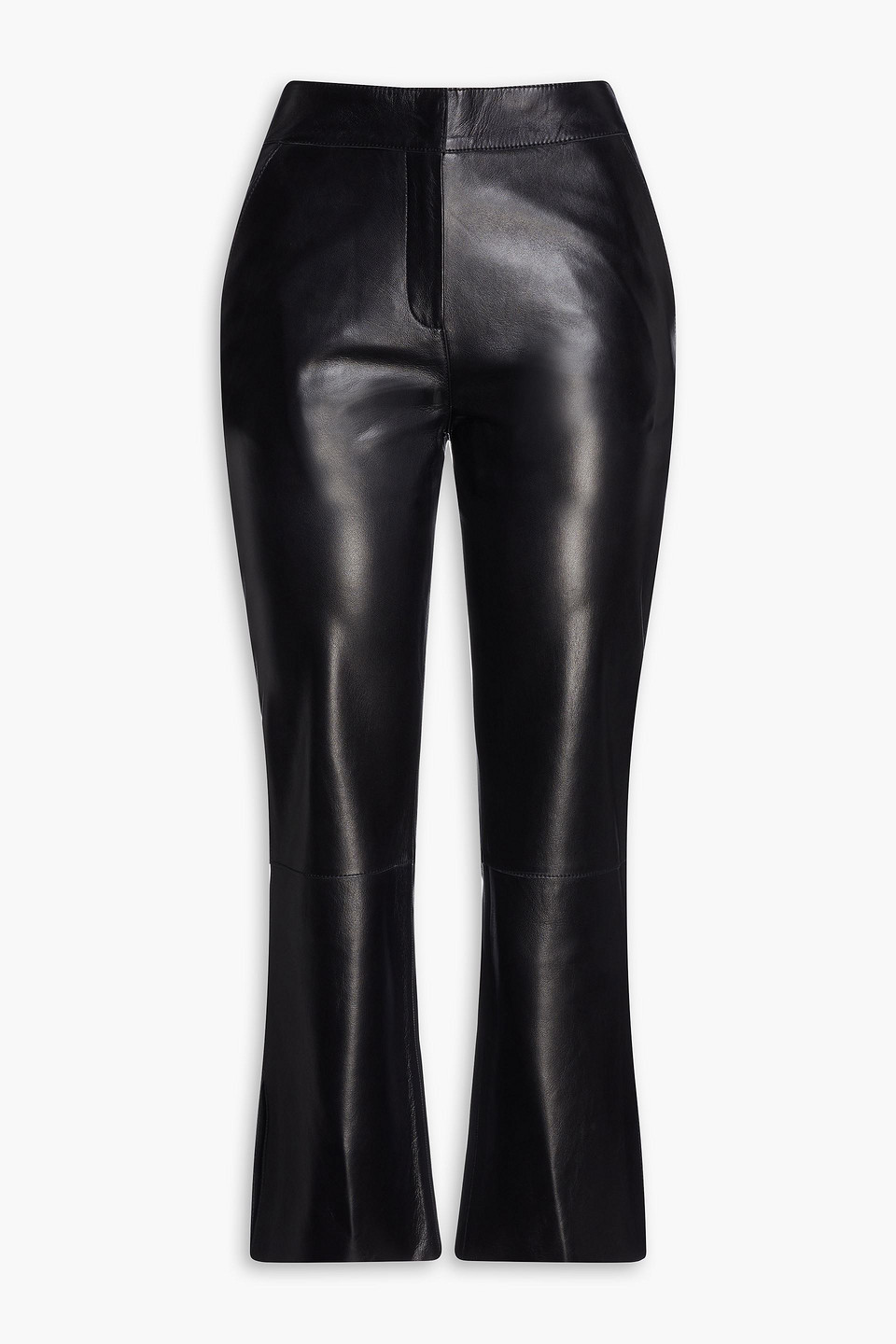 パンツ ZOE faux leather pants / black Stand Studio Zoe Kick-Flare Leather Pants In Black - 80% Off