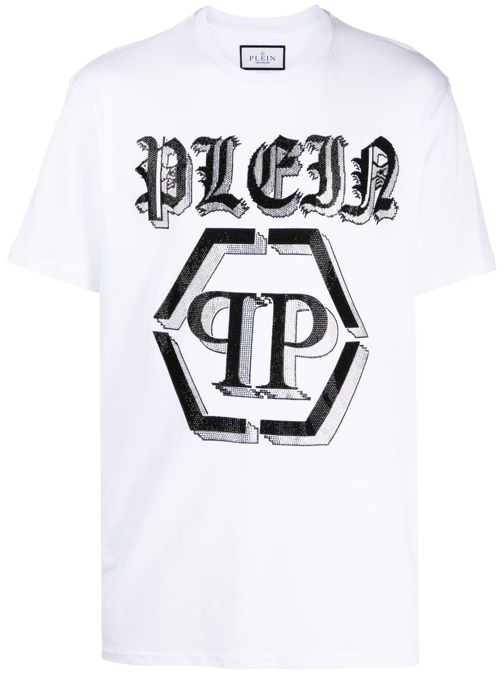 PHILIPP PLEIN Hexagon Mid-Rise Slim-Cut Jeans