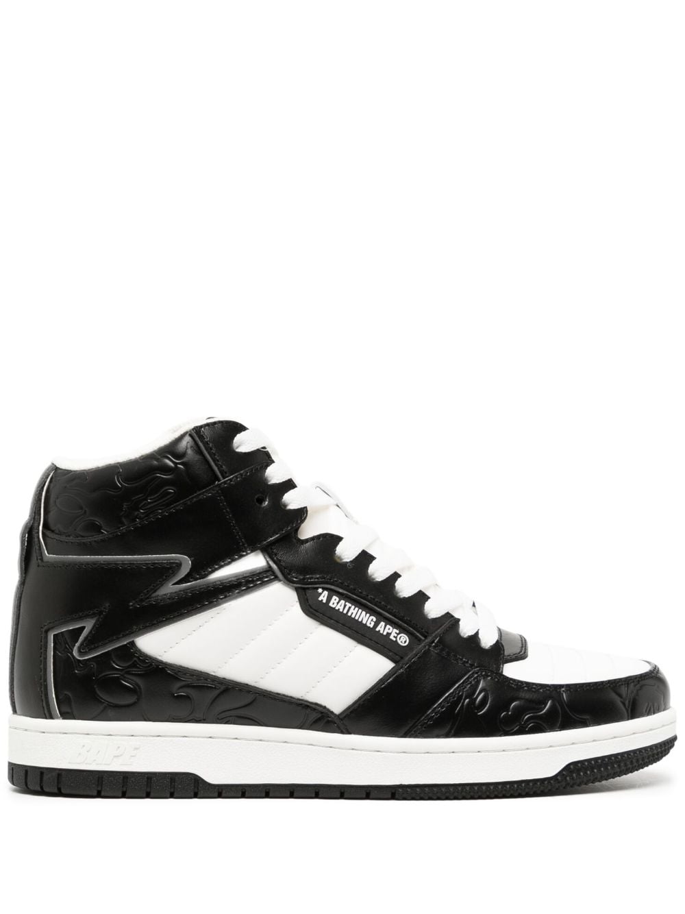 A Bathing Ape® Bape Sta 88 Mid #1 Lace-Up Sneakers - Black