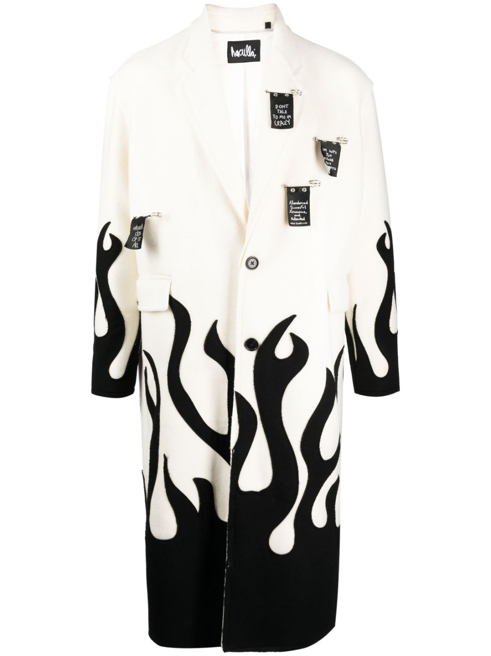 HACULLA. Haculla Up In Flames Single-Breasted Wool Coat