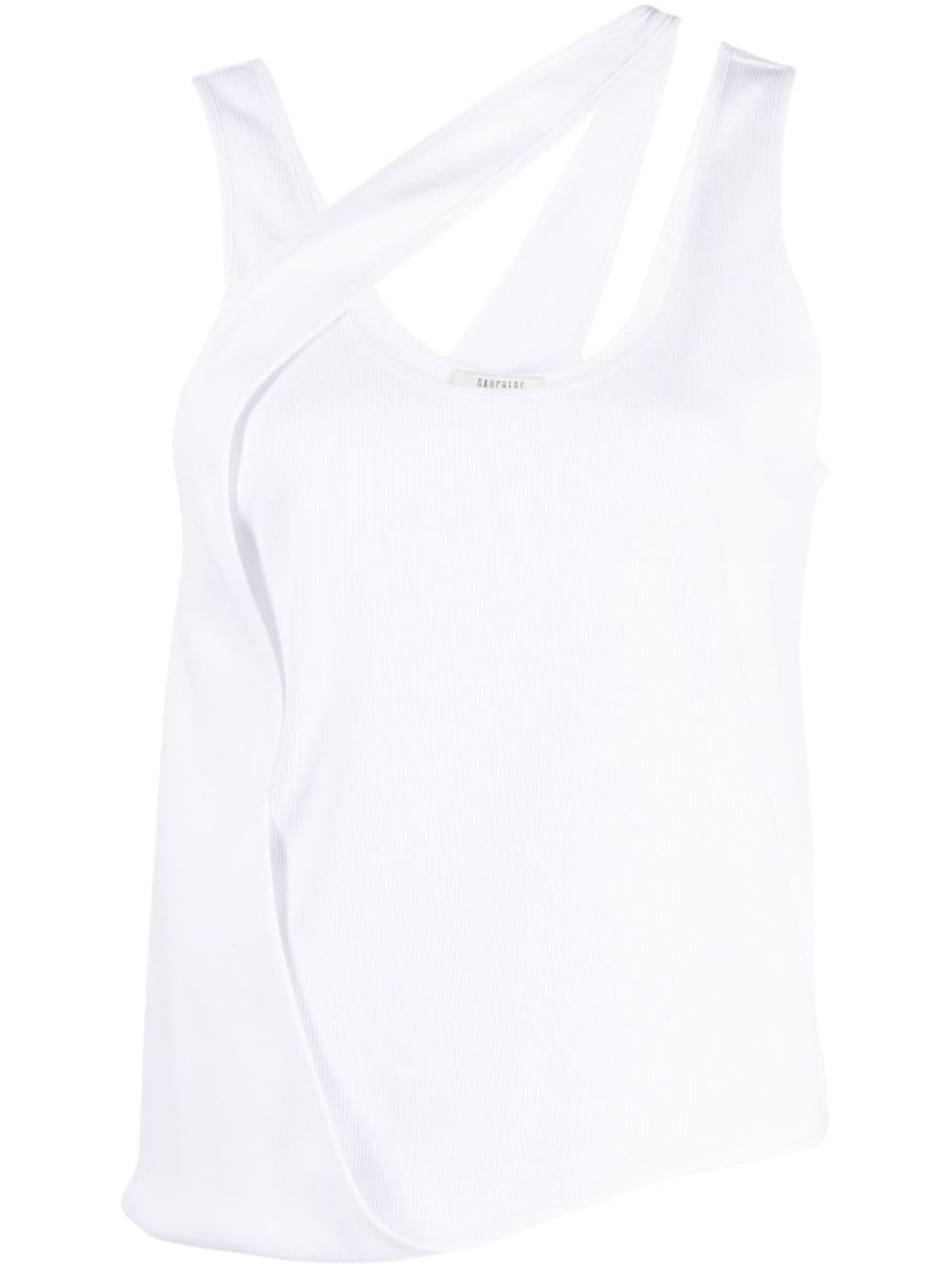GAUCHÈRE Gauchère mirror ribbed tank top