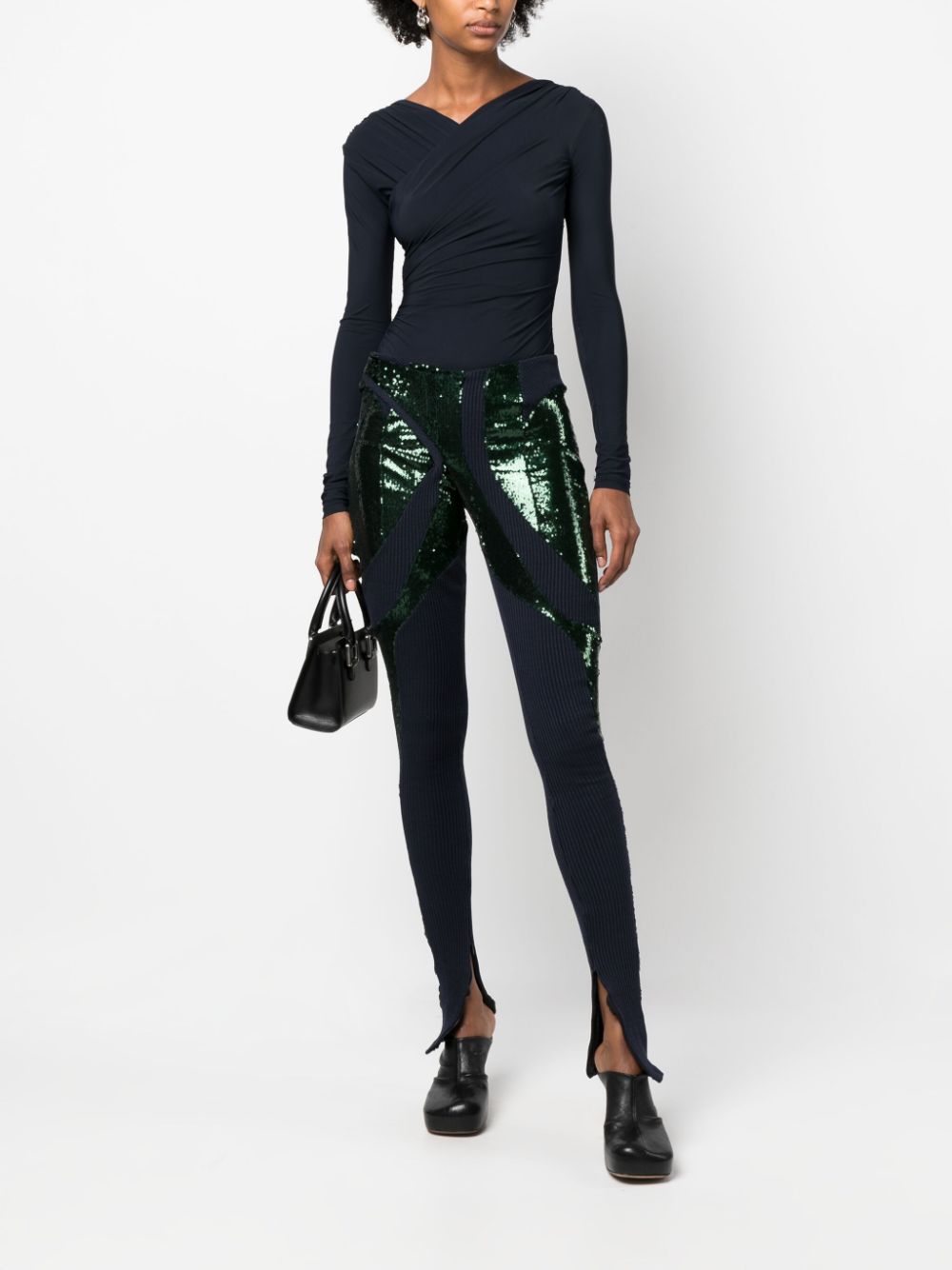 OTTOLINGER Paneled Sequin Leggings
