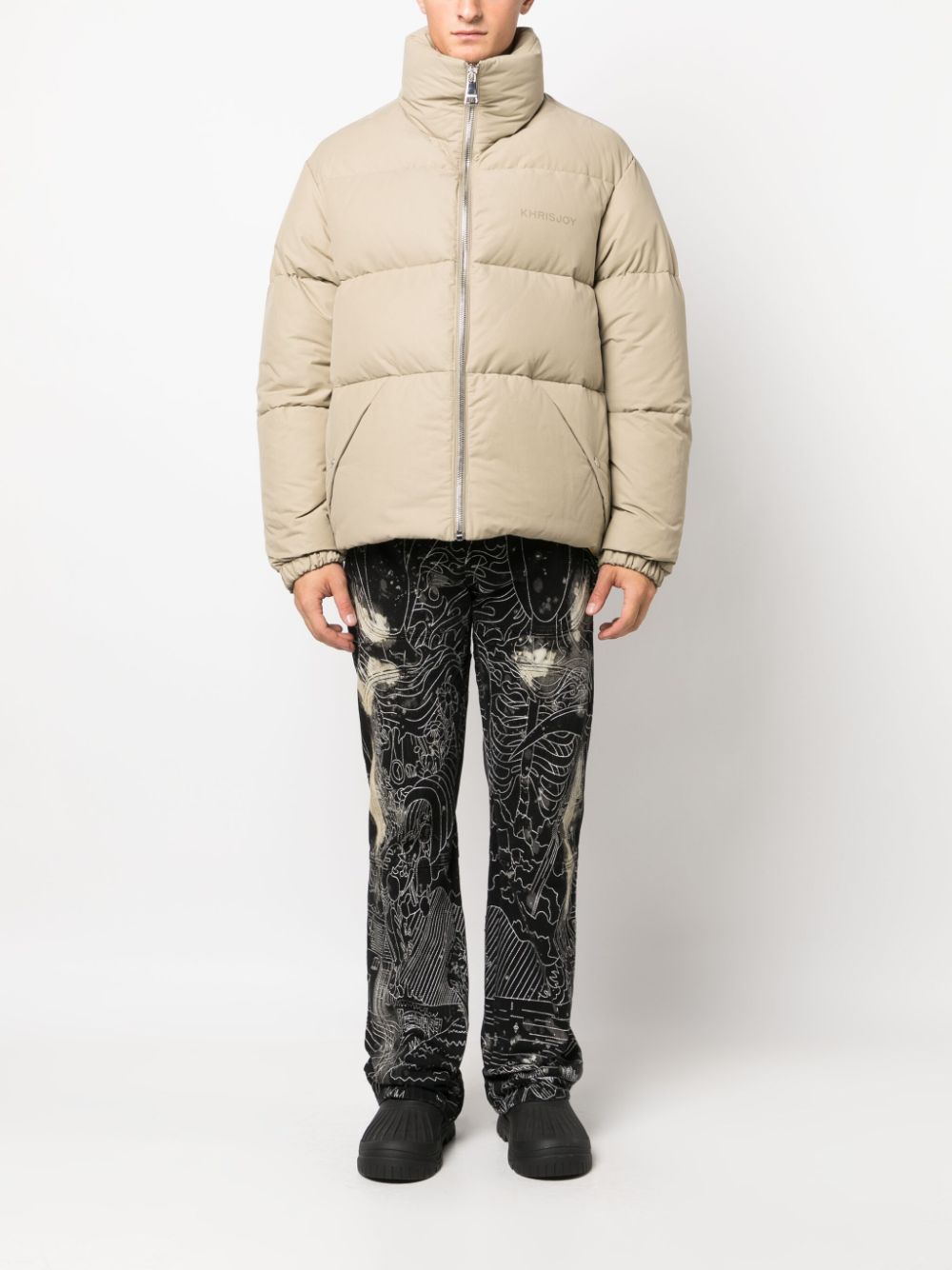 KHRISJOY Khrisjoy Stitch-Detail Puffer Jacket