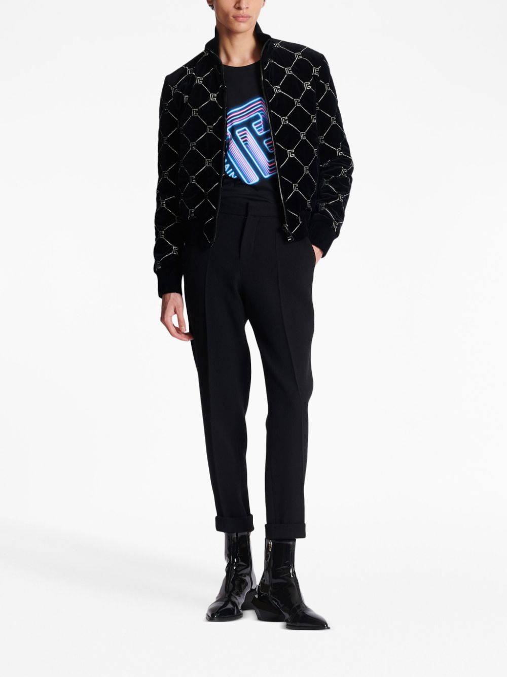 BALMAIN Balmain Tapered Cropped Trousers