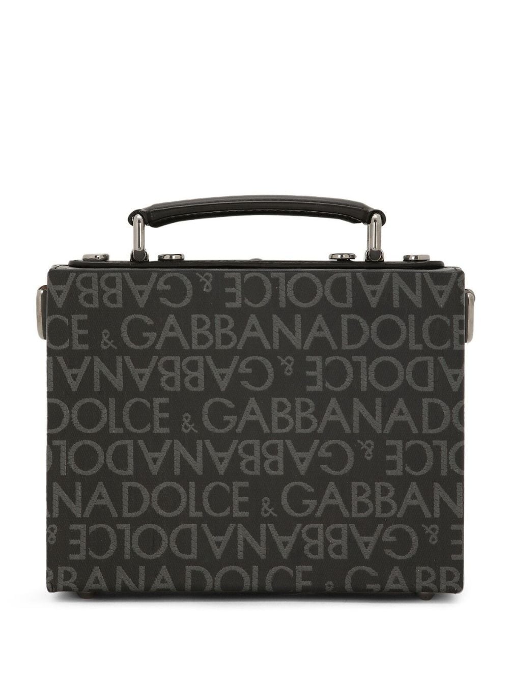 DOLCE & GABBANA Small Logo-Print Leather Bag