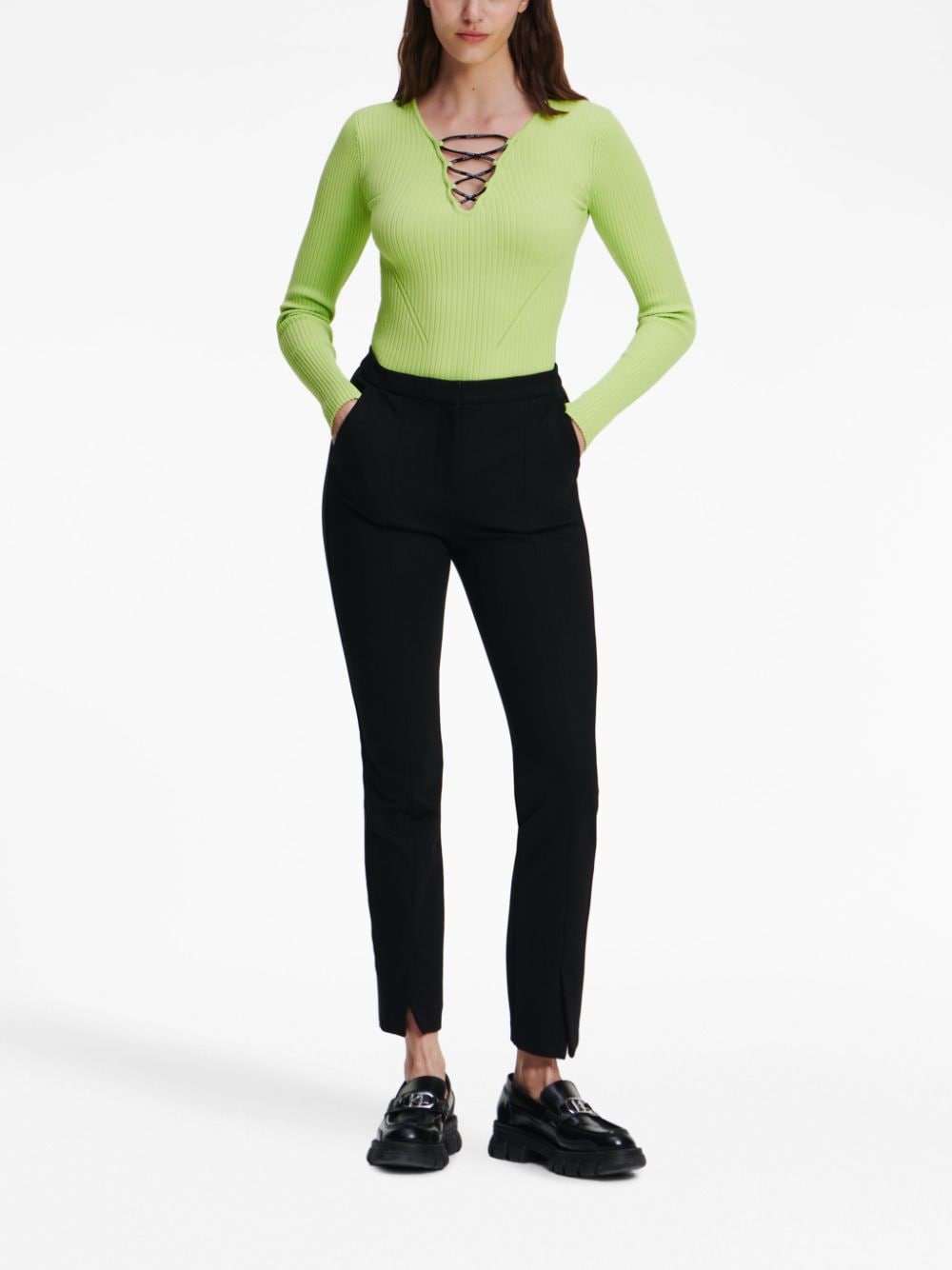 KARL LAGERFELD Karl Lagerfeld Logo Tape Trousers