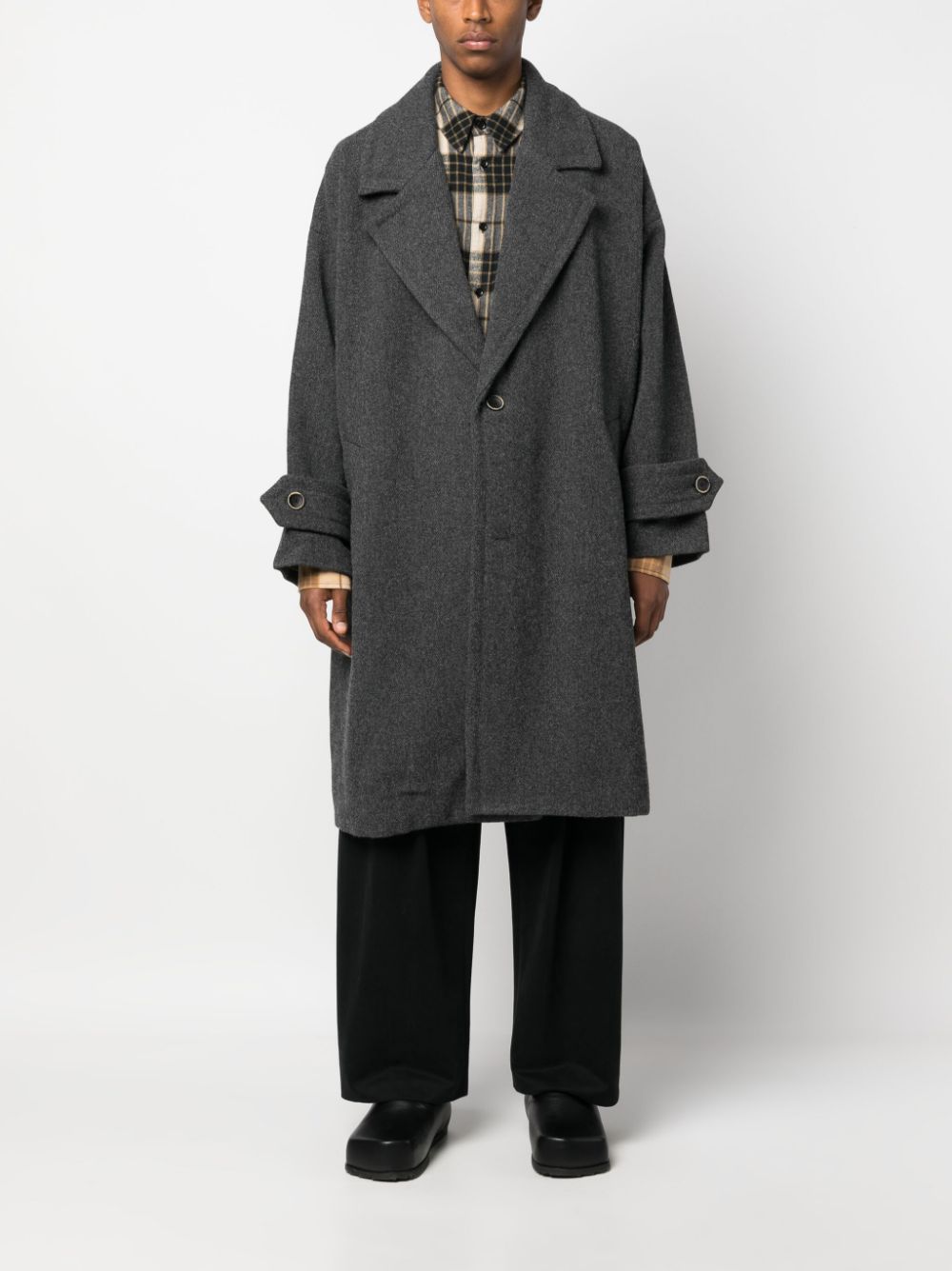 UMA WANG Uma Wang Cassie Single-Breasted Coat