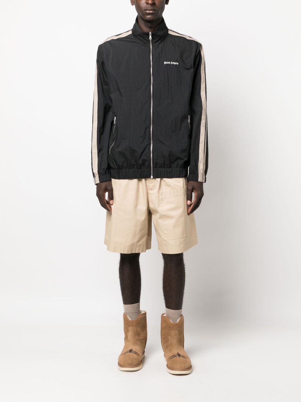 PALM ANGELS Palm Angels Logo Print Track Jacket