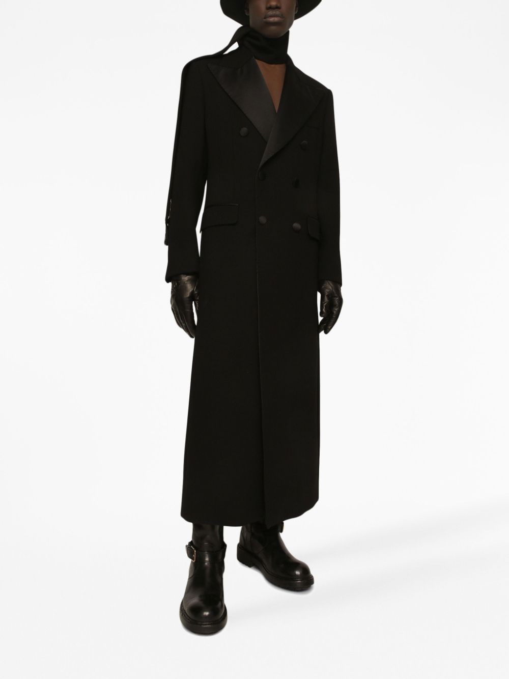 DOLCE & GABBANA Dolce & Gabbana Double-Breasted Peak-Lapel Coat