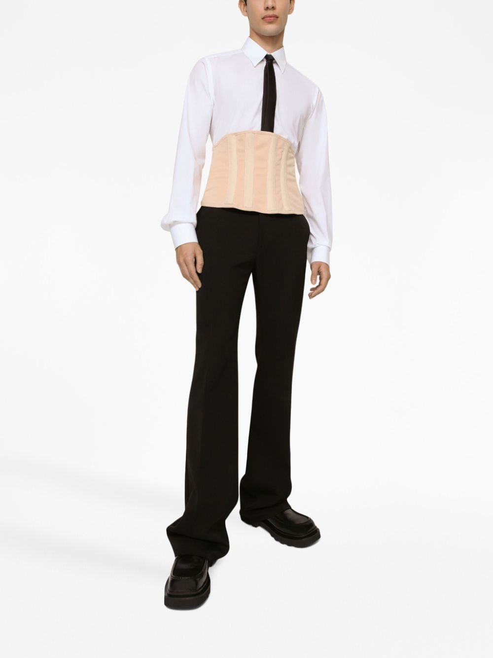 DOLCE & GABBANA Dolce & Gabbana Pressed-Crease Wool Trousers