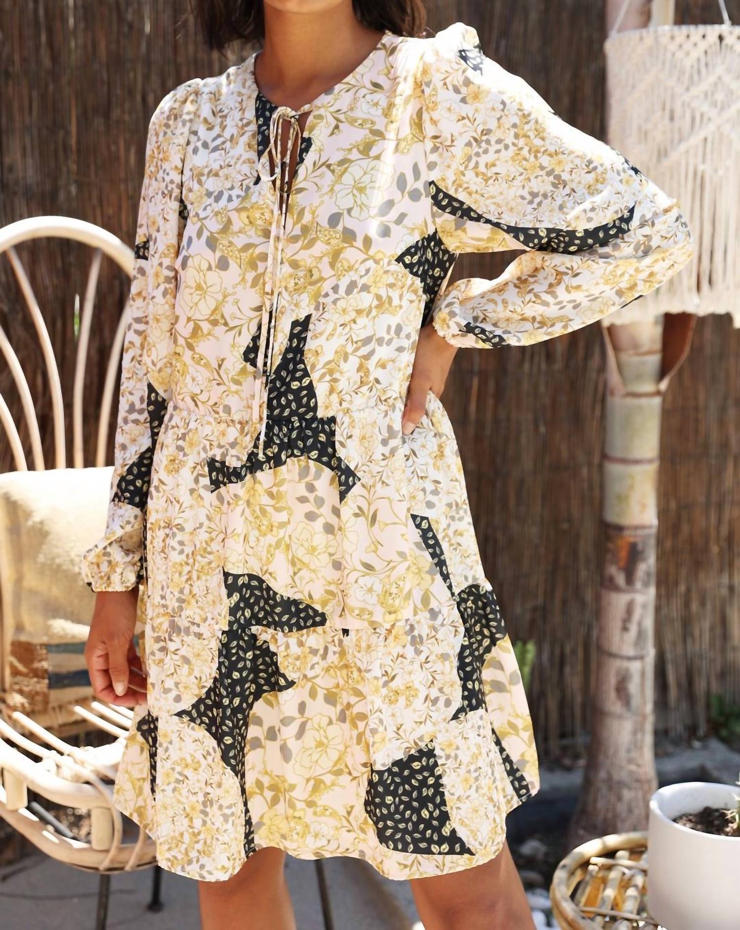 linen blend printed dress Brown Printed Linen-Blend Bandeau Evie Midi Dress main image 0