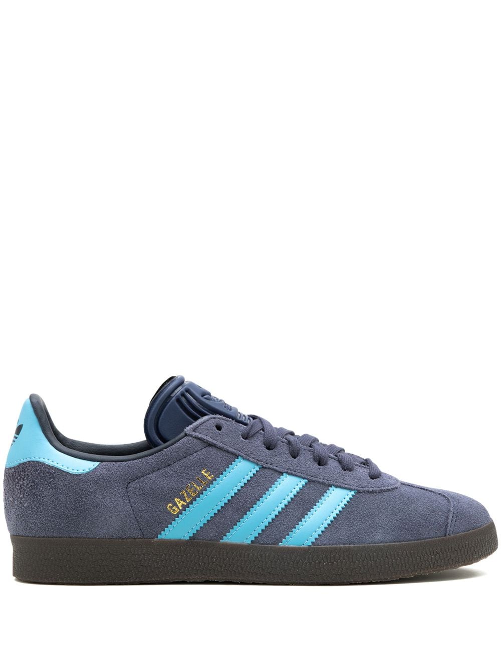 Adidas Gazelle Gum Sole Sneakers - Blue | Editorialist