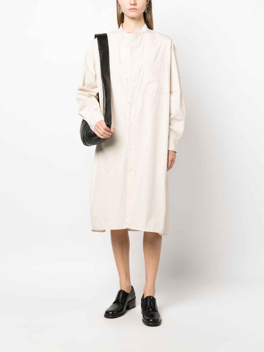 LEMAIRE LEMAIRE Band-Collar Cotton Shirtdress