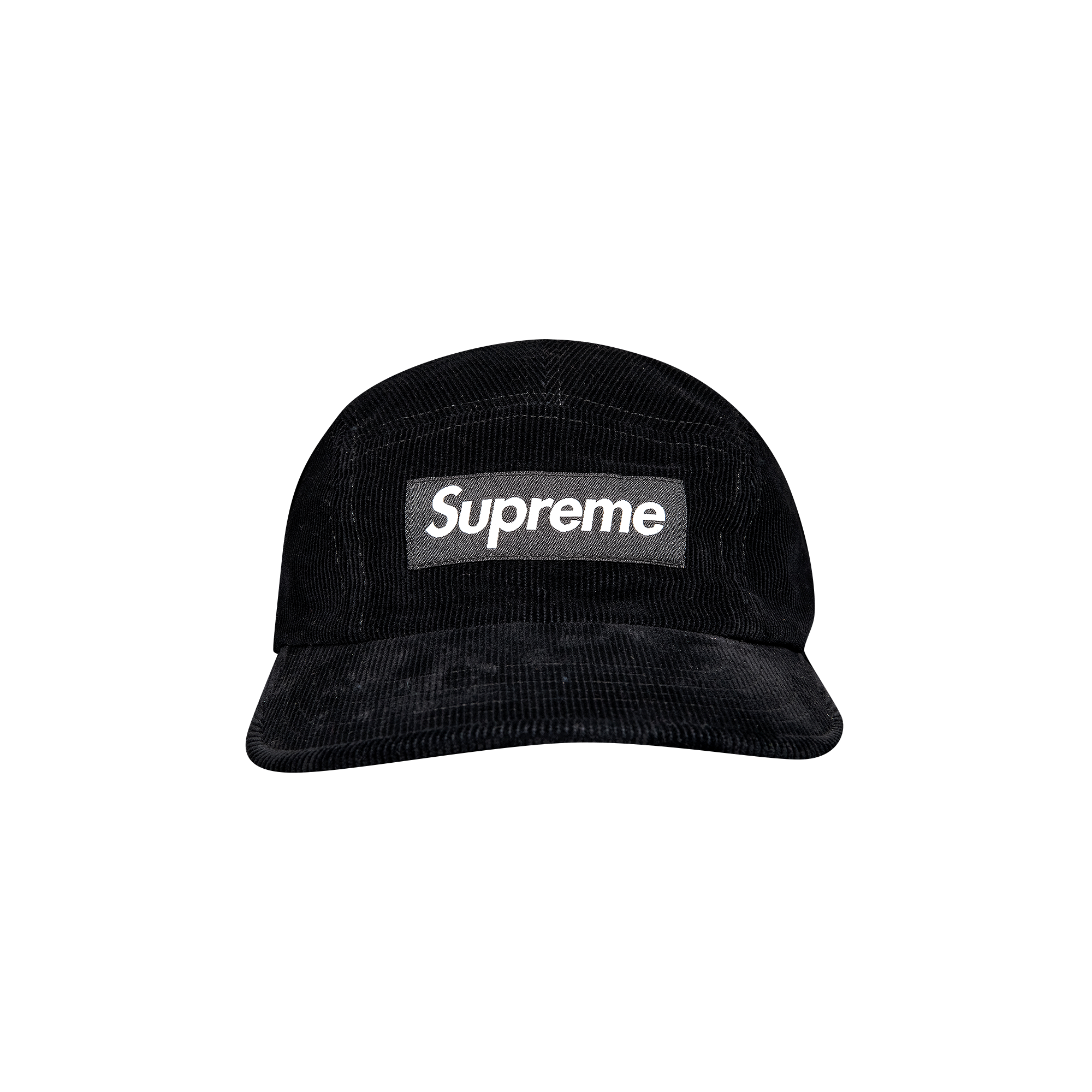 Supreme Fine Wale Corduroy Cap - Black | Editorialist