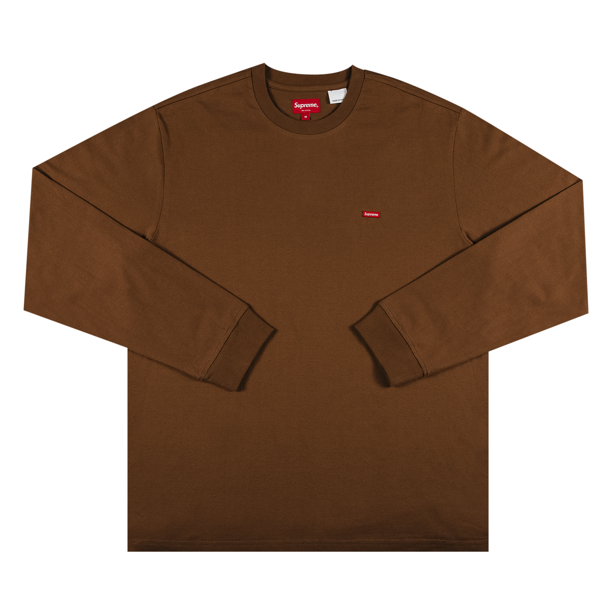 Supreme Small Box Long-Sleeve Tee - Brown | Editorialist