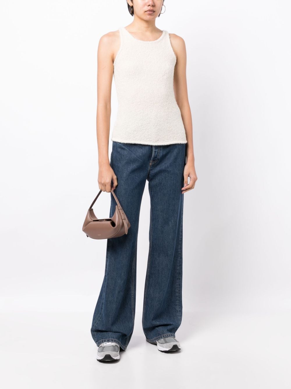 LOW CLASSIC LOW CLASSIC Sleeveless Knitted Fleece Top