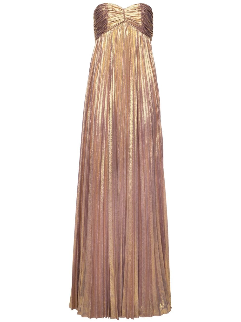Retrofete Lyanna Metallic-Finish Gown - Gold