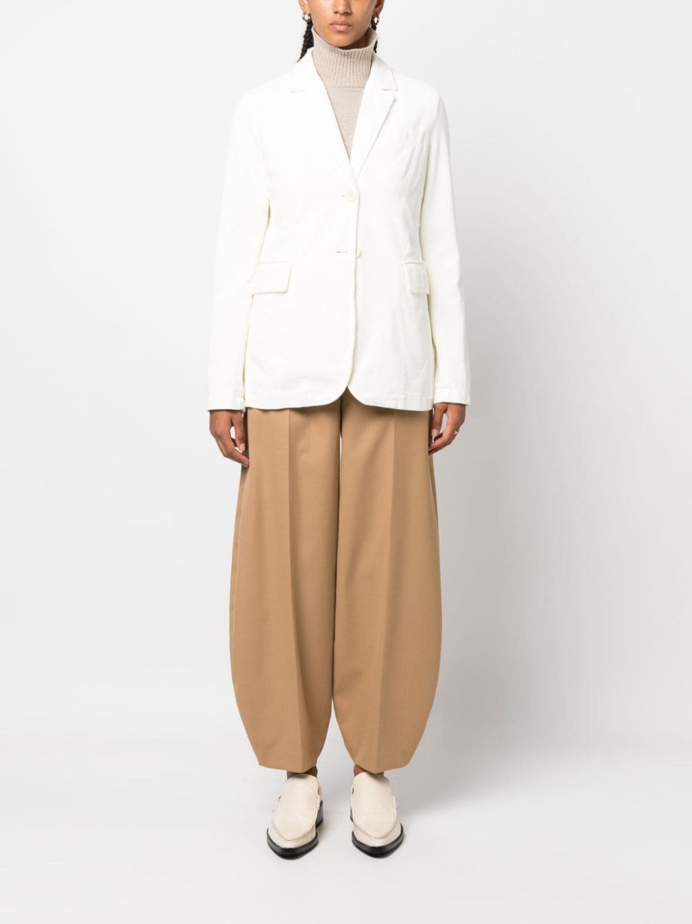 ASPESI Corduroy Notched Lapel Blazer