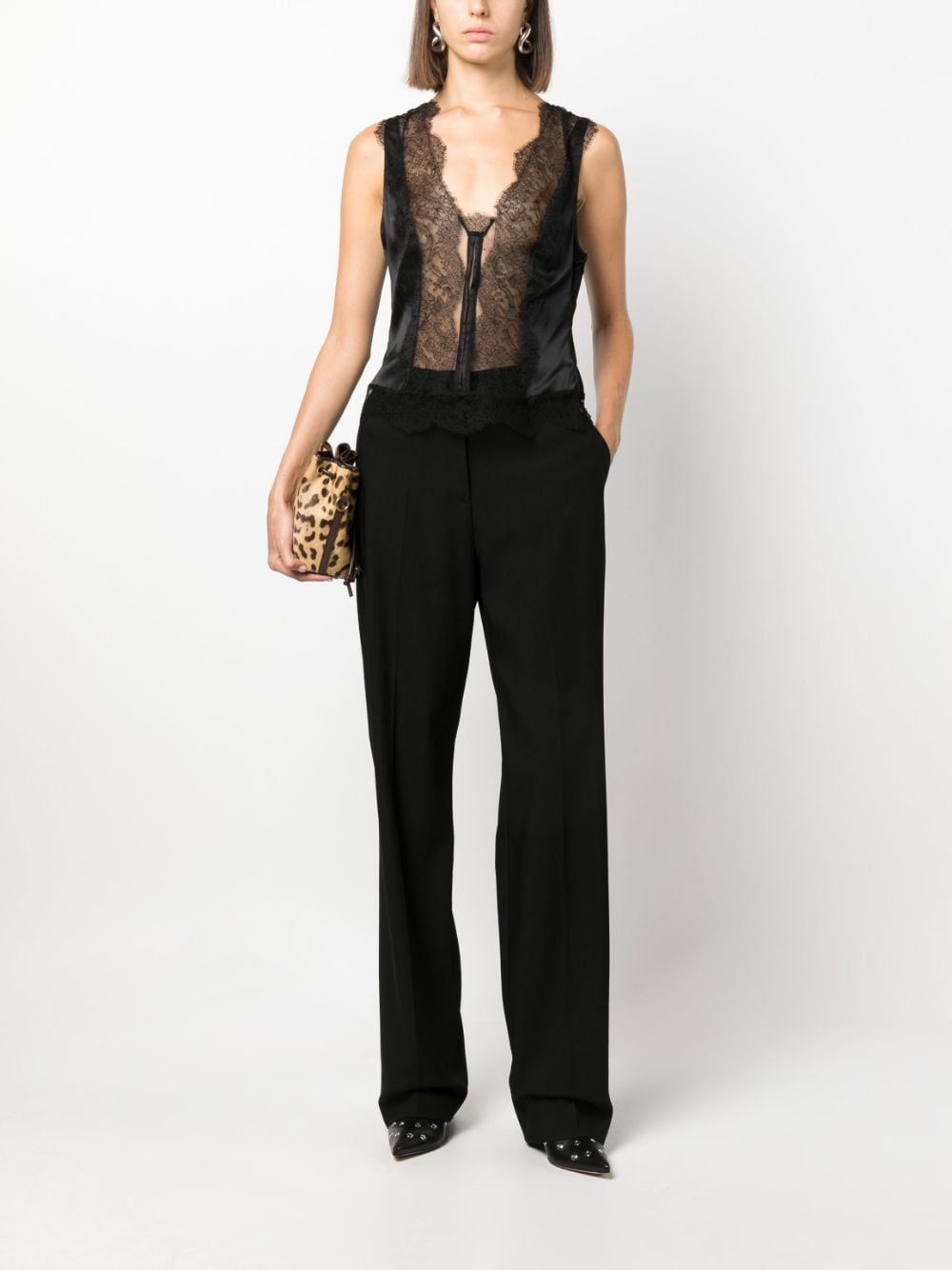 TOM FORD TOM FORD Silk-Satin Lace Camisole