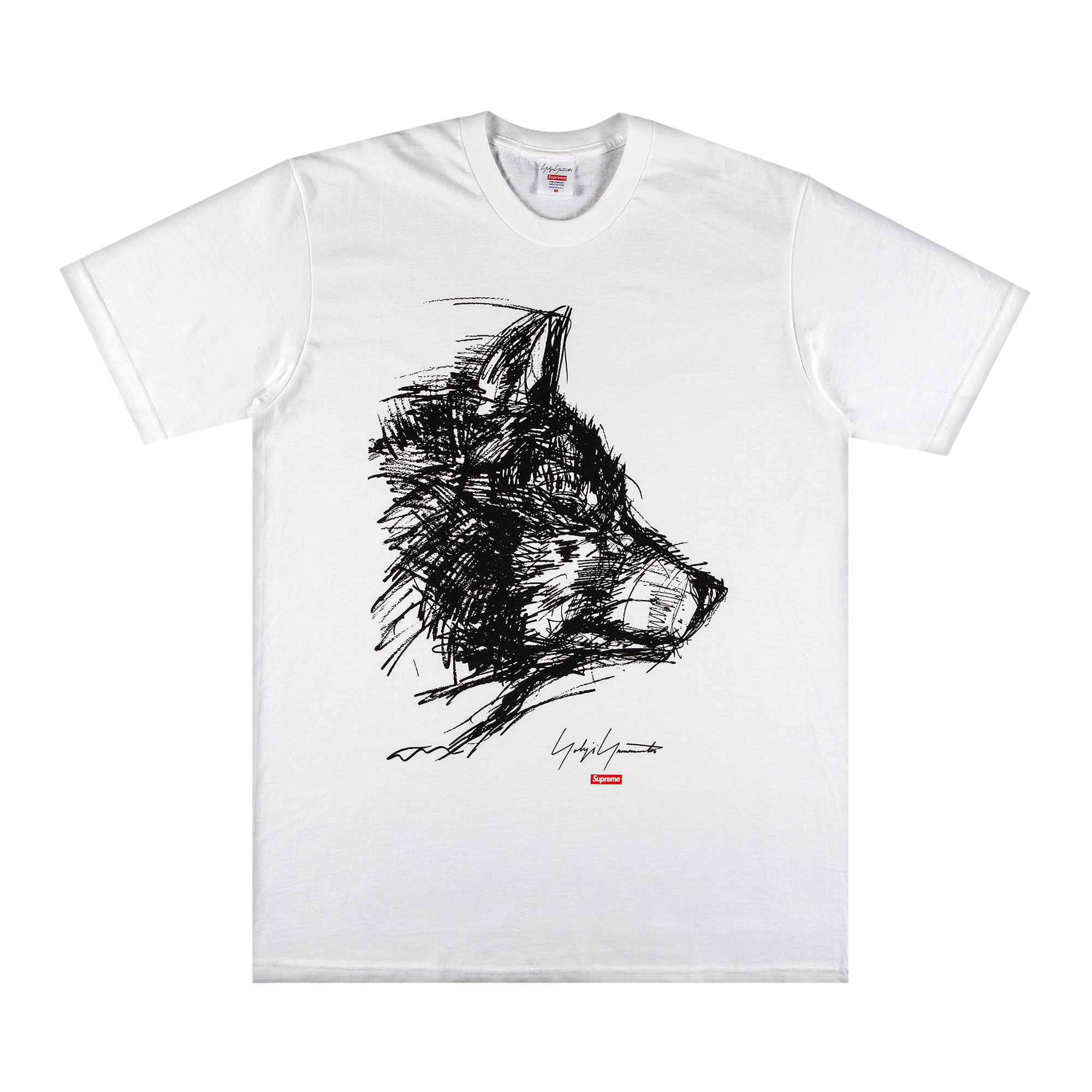 Supreme Yohji Yamamoto Scribble Wolf Tee