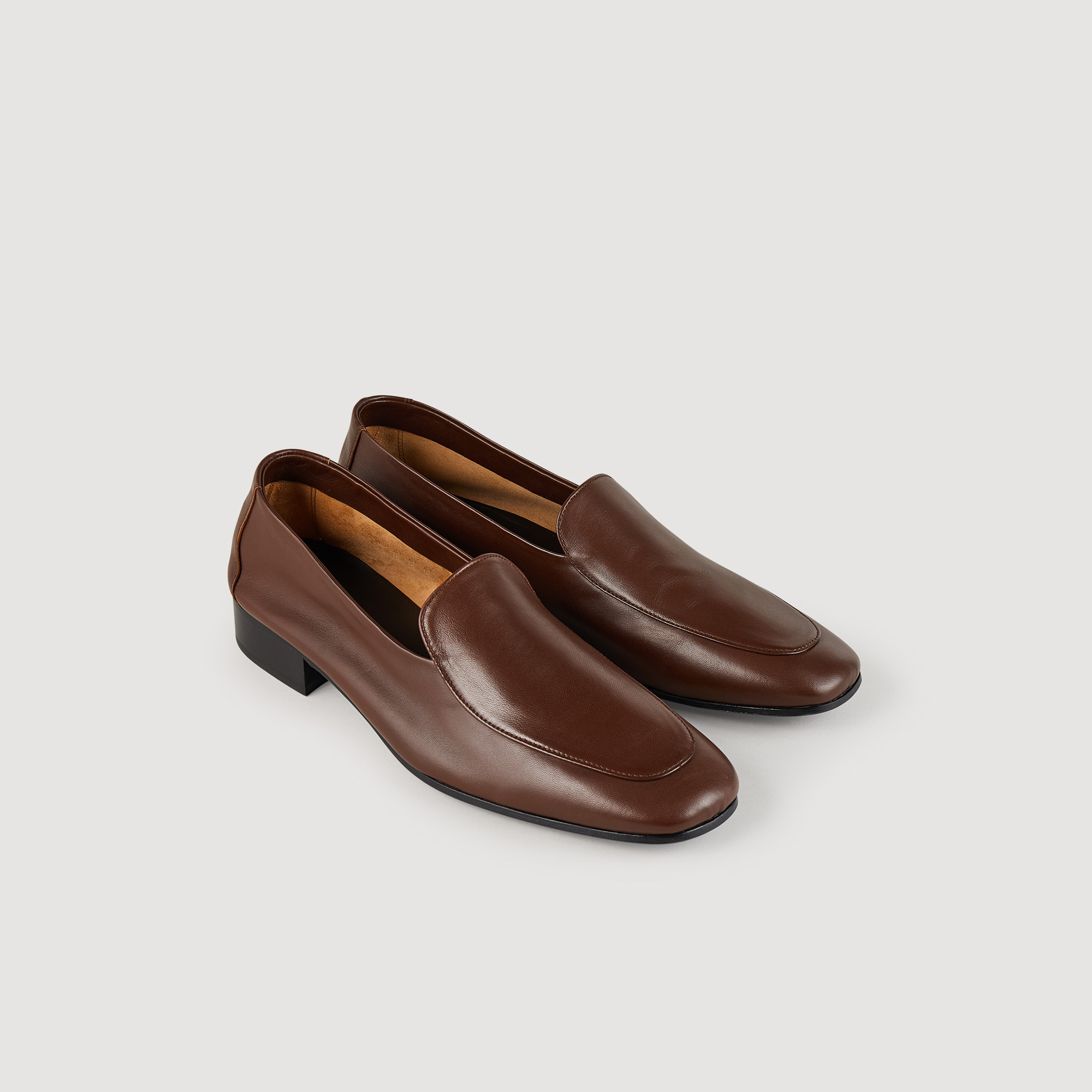 Sandro Leather Loafers In Black - 70% Off | Editorialist