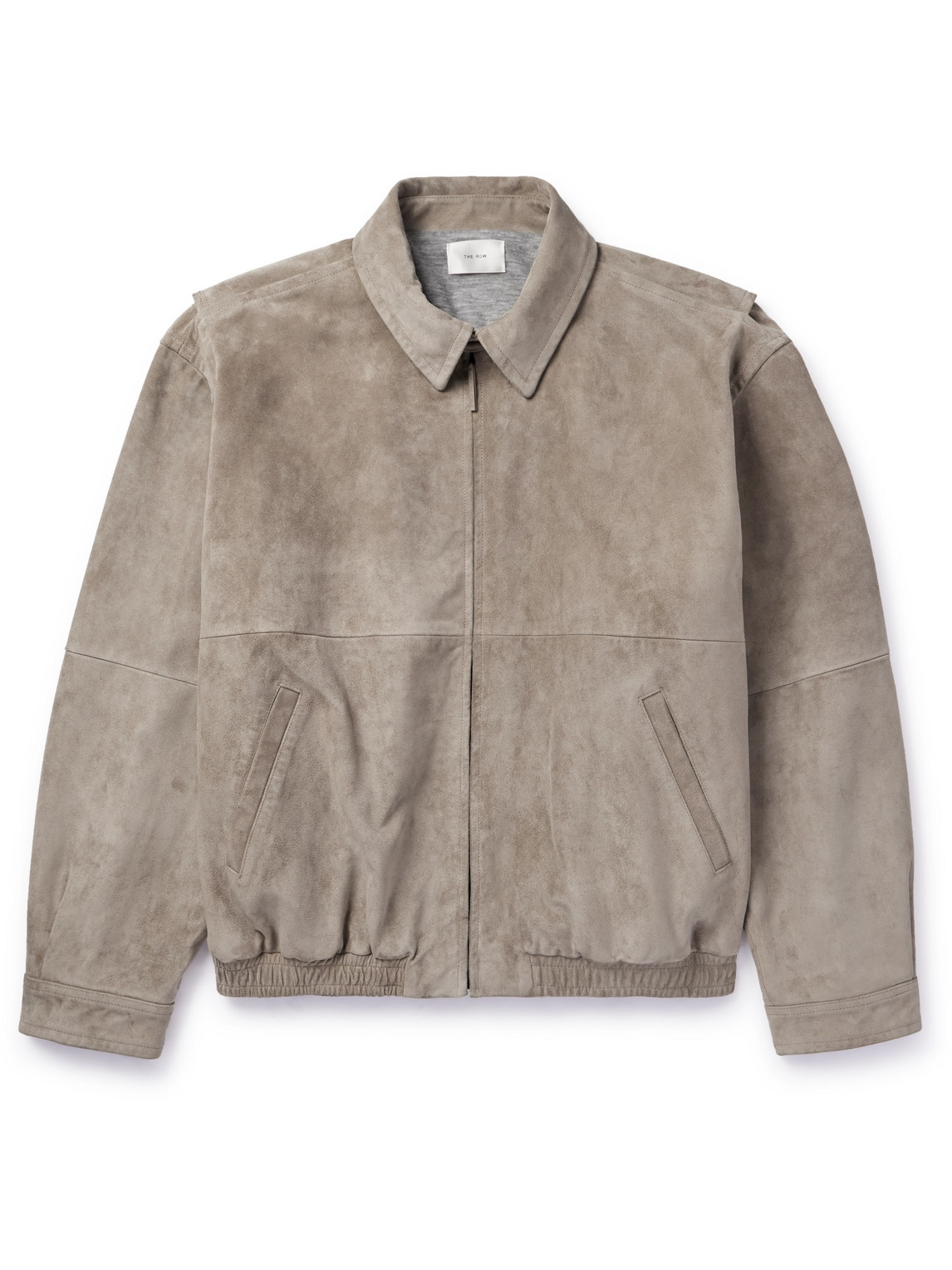 The Row Ronan Suede Jacket Xl - Neutrals | Editorialist