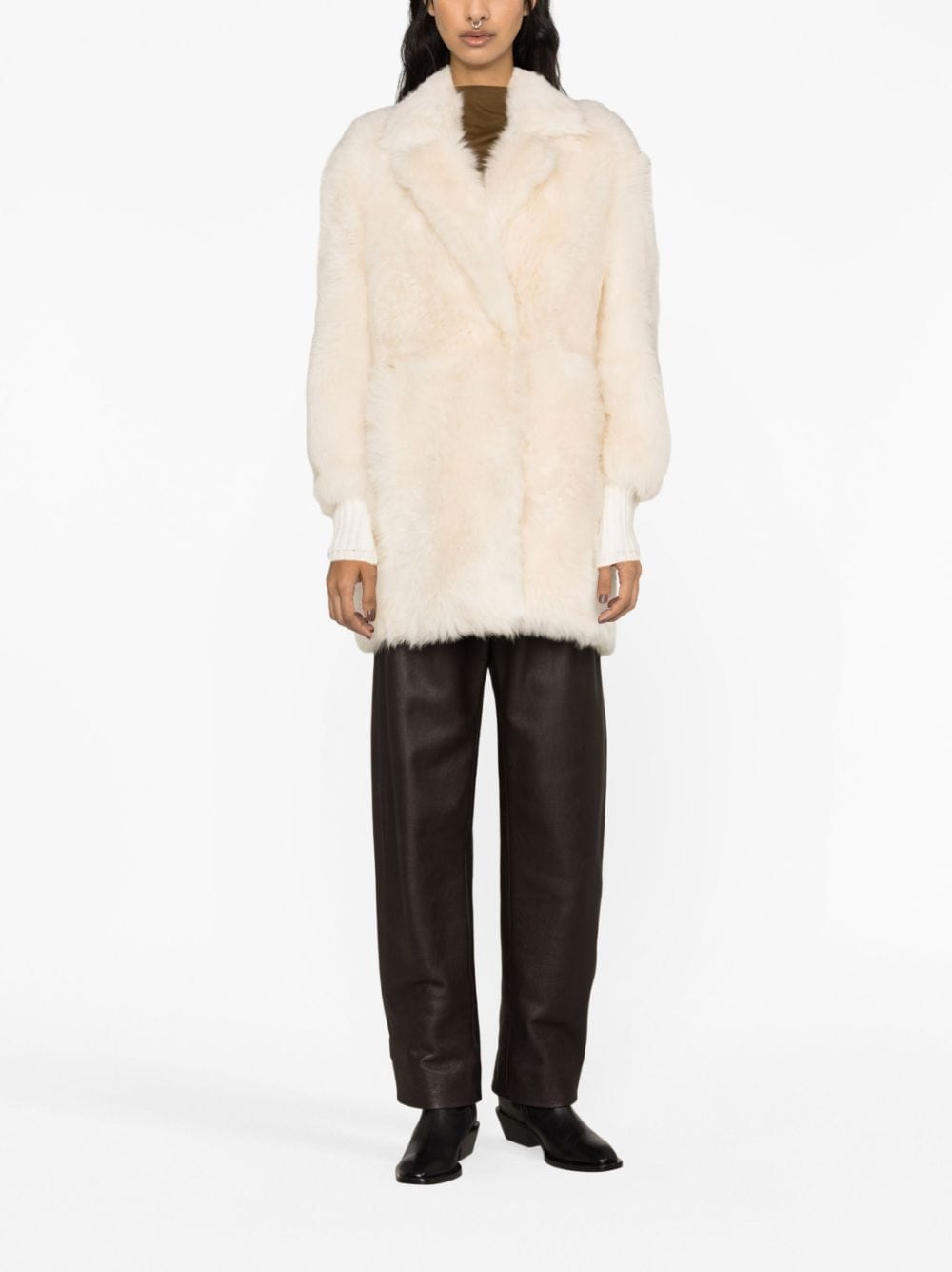 FABIANA FILIPPI Fabiana Filippi Single-Breasted Faux-Fur Coat